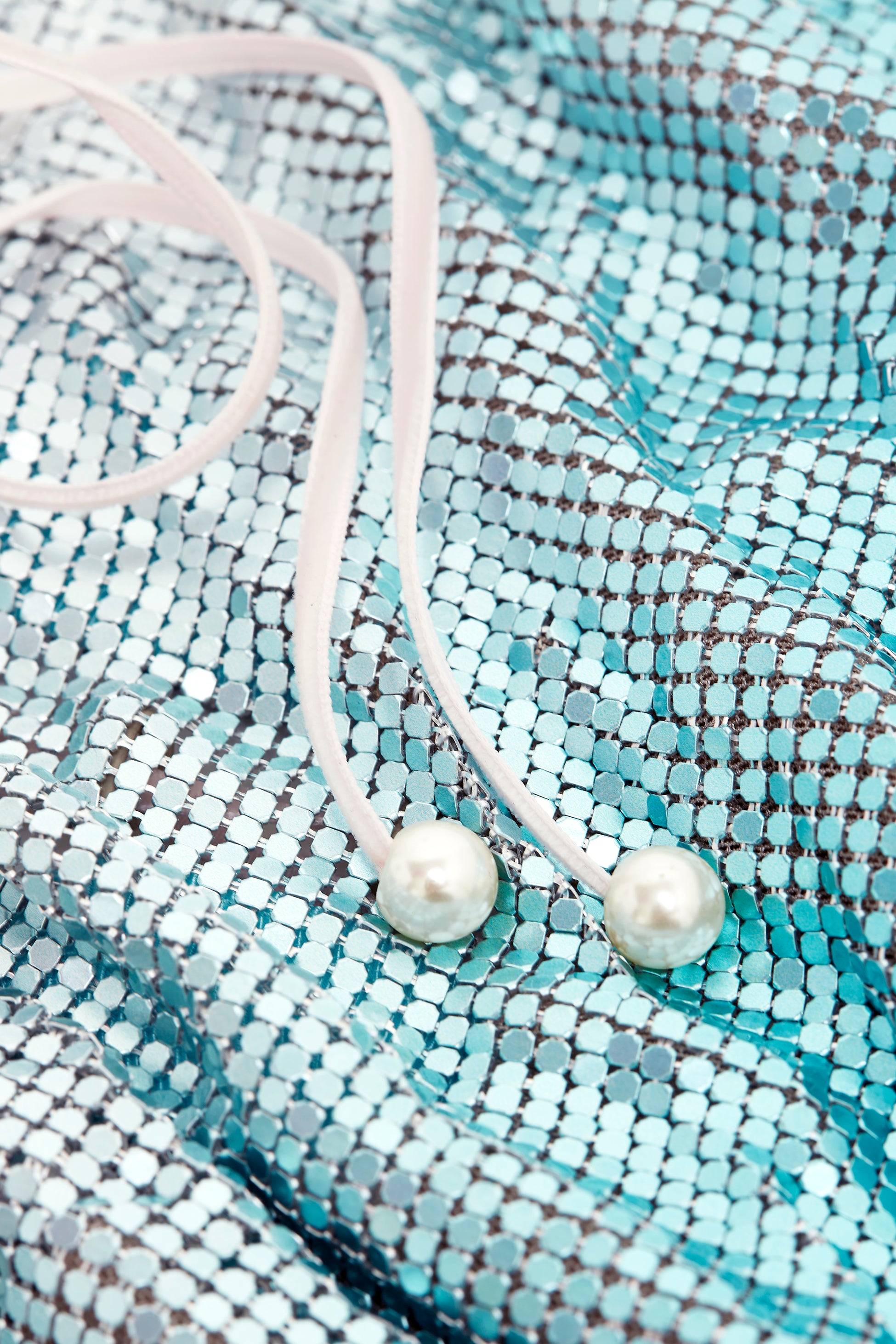 Tia Chainmail Bandeau Top In Ombre | POSTER GIRL