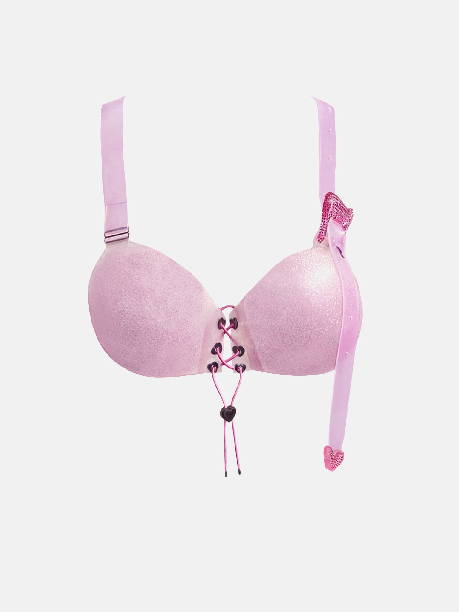 Bentley Silicone Push Up Bra Pink Glitter | POSTER GIRL