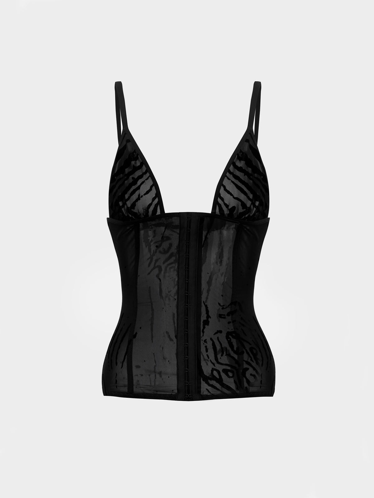 Doll Triangle Cami Top Black Zebra Print | POSTER GIRL