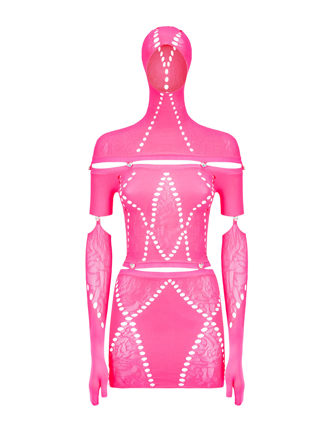 Domino Dress Shocking Pink | POSTER GIRL