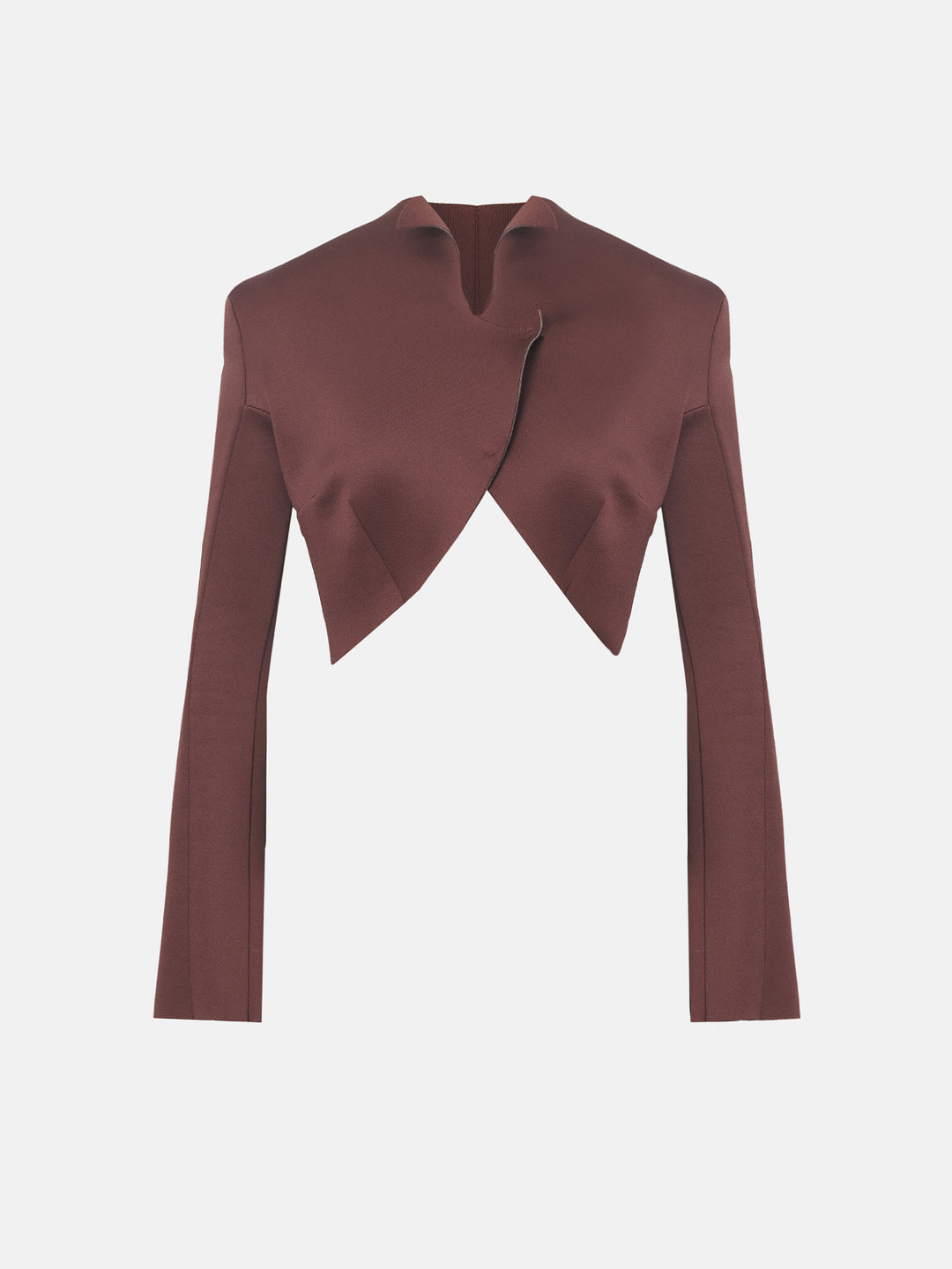 Judy Cropped Jacket Dark Brown | POSTER GIRL