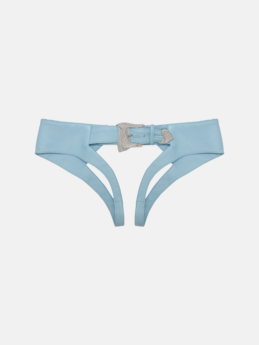 Oshun Short Leather Chaps Blue | POSTER GIRL