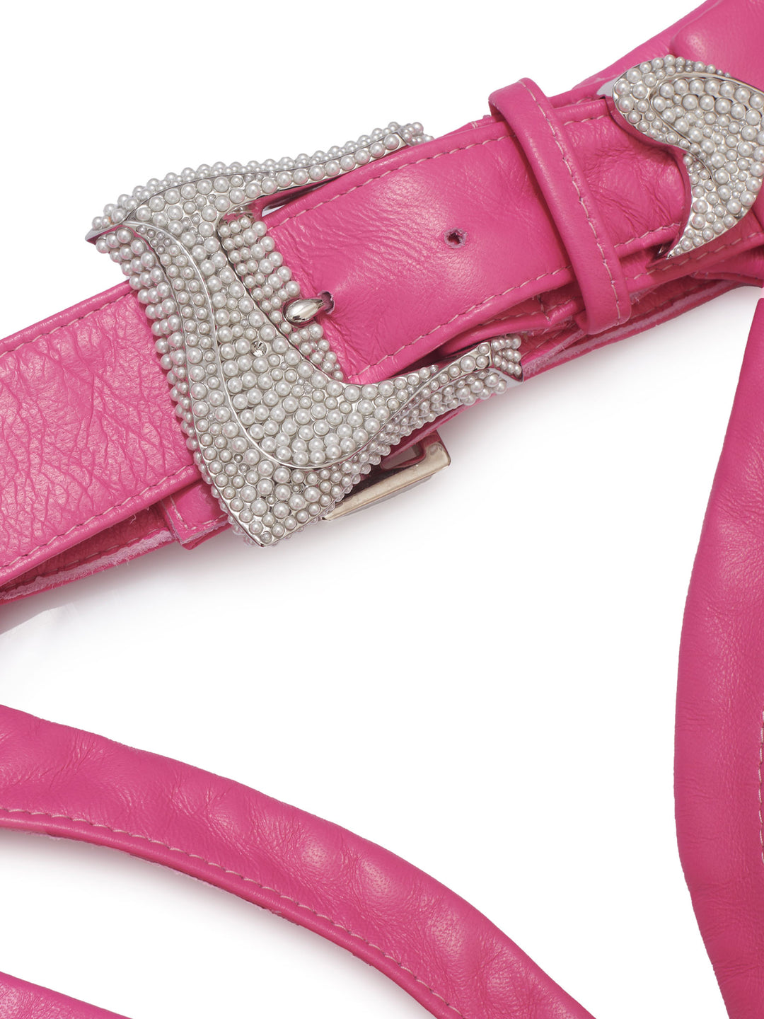 Oshun Short Leather Chaps Pink | POSTER GIRL