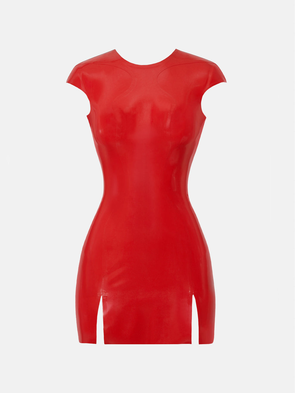 Player Latex Mini Dress Red | POSTER GIRL