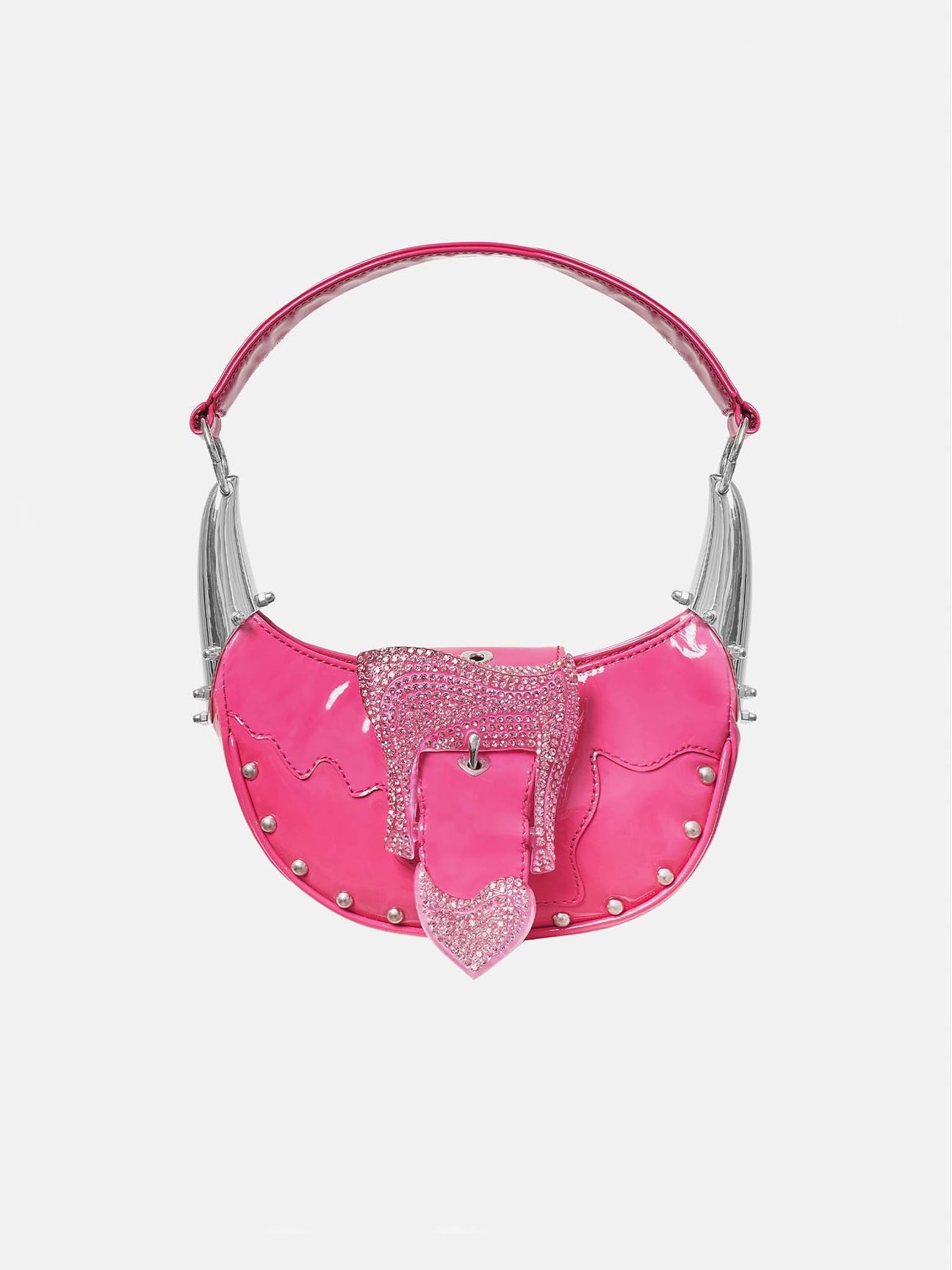 Deville Shoulder Bag Pink Patent| POSTER GIRL
